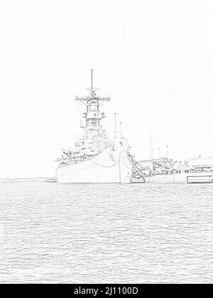 U.S. Navy ship of the line USS Pennsylvania, 140 guns Stock Photo - Alamy