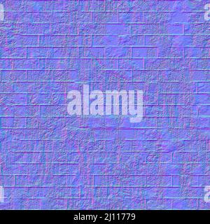 Normal map bricks texture, normal mapping Stock Photo - Alamy