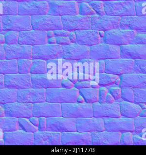 Normal map bricks texture, normal mapping Stock Photo - Alamy