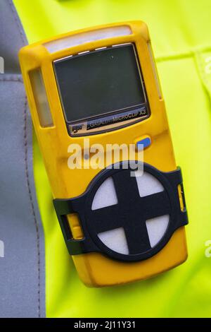 A close-up of a body-worn gas detector Stock Photo - Alamy