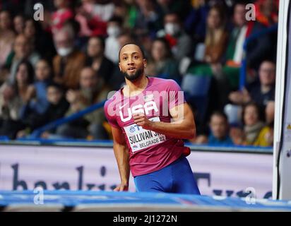 Daryl Sullivan jr (USA) in action in High Jump men during World ...