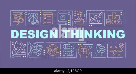 Design thinking word concepts purple banner Stock Vector Image & Art ...