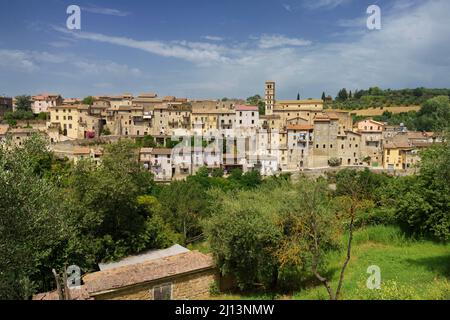 View of Tarano, historic village in Rieti province, Lazio, Italy Stock ...