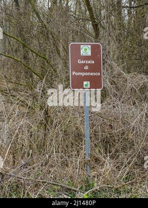 La Garzaia natural reserve park at Pomponesco Mantua Italy Stock Photo ...