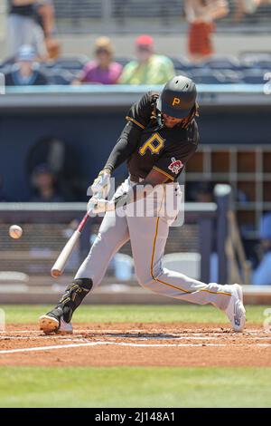 Pittsburgh Pirates' Oneil Cruz (15) celebrates his three-run home run ...