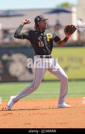 Pittsburgh Pirates Oneil Cruz (15) during an MLB Spring Training ...