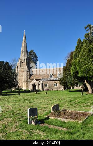 Grafham All Saints Church, Grafham village, Cambridgeshire, England, UK ...