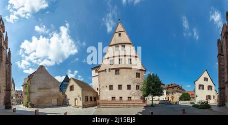 old buildings in Selestat, France at a main square Stock Photo - Alamy