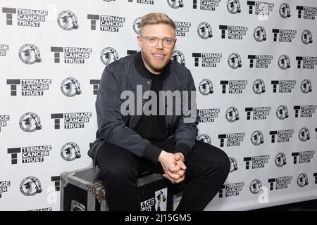 Rob Beckett poses backstage during the Teenage Cancer Trust Concert ...