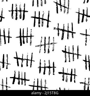 Tally marks seamless texture vector illustration. Tally marks black ...