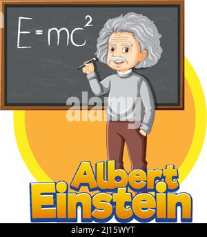 Albert Einstein clipart, physicist portrait illustration vector Stock ...