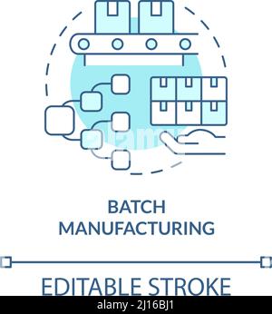 Batch manufacturing concept icon Stock Vector Image & Art - Alamy