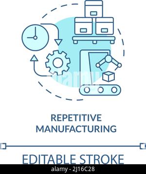 Repetitive manufacturing concept icon Stock Vector Image & Art - Alamy