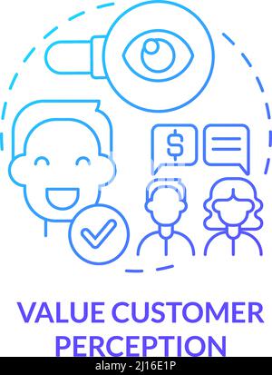 Value client perception concept icon Stock Vector Image & Art - Alamy