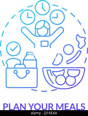 Plan ahead blue gradient concept icon Stock Vector Image & Art - Alamy