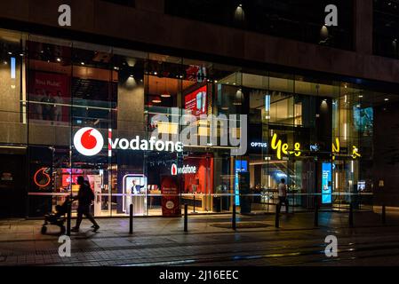 Optus store on George Street in Sydney city centre with laser hair ...