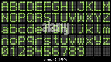 led dot matrix display alphabet Stock Photo - Alamy