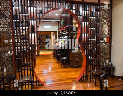 Beautiful typical chinese tea house (Lock Cha tea Shop, Hong Kong Park ...