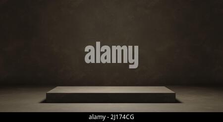 Cool Cement Platform Stage Display Lighted Gray Abstract Display ...