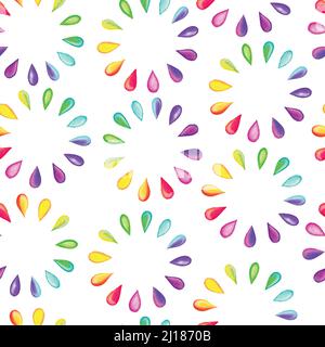 Seamless pattern with drops. Abstract colorful background. Design for ...