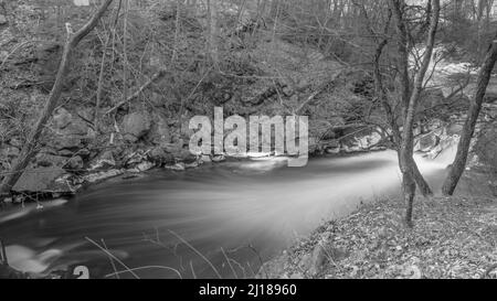 Black and White Waterfalls in Boonton, New Jersey Stock Photo - Alamy
