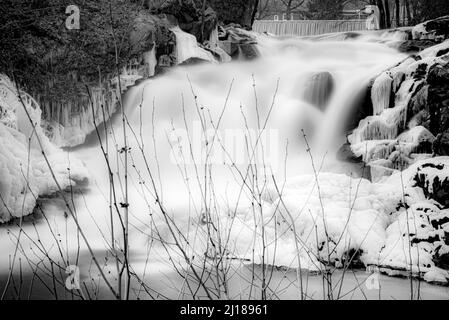 Black and White Waterfalls in Boonton, New Jersey Stock Photo - Alamy