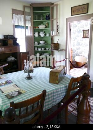 A closeup of the kitchen in the birth home of Harry S. Truman in Lamar ...