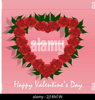 Valentines Day vector greeting banners with romantic love holiday and ...