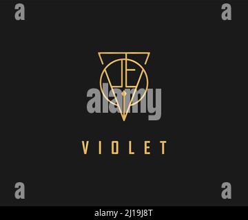 logo name Violet usable logo design for private logo, business name ...