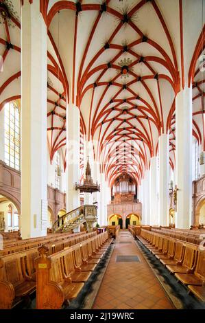 Germany, Saxony, Leipzig, Interior of Thomas Church Stock Photo - Alamy