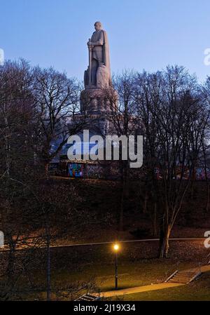 The Bismark Memorial in Hamburg, Germany, honors the legacy of Otto von ...
