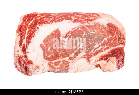 raw ribeye steak from marble beef isolated Stock Photo - Alamy