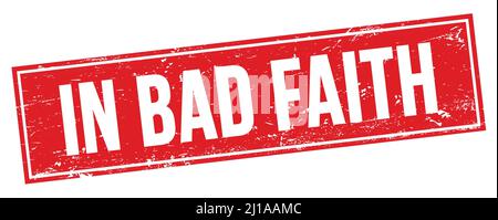 BAD red grungy rectangle stamp sign Stock Photo - Alamy