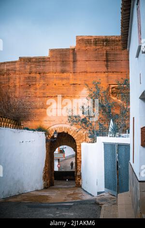 A vertical shot of the Niebla Castle in Spain Stock Photo - Alamy