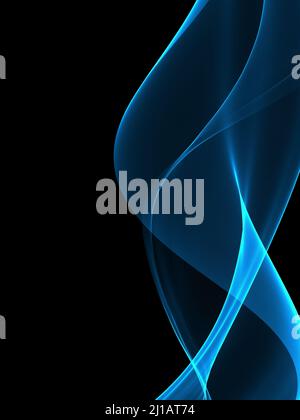 Blue wave annual report cover template. Brochure, flyer template layout ...