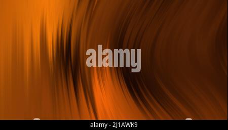 Image of glowing orange light wave moving on black background Stock ...
