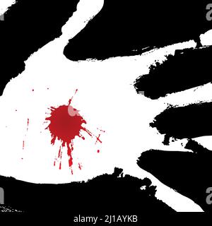 Pierced hand of Jesus Christ crucified on the cross. Christian and ...