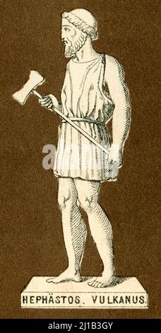 Ancient Greek/Roman god Hephaistos(Vulcan Stock Photo - Alamy