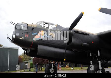 "Just Jane" (NX611) being propelled from her hangar Stock Photo - Alamy
