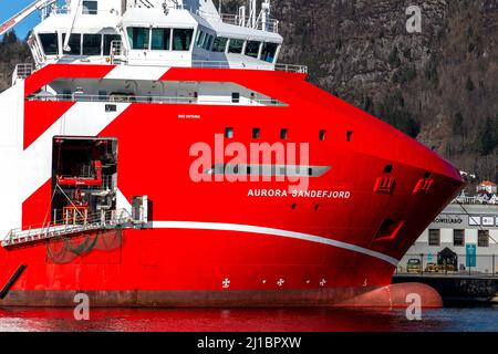 Details from the hull Offshore Anchor Handling Tug Supply vessel (AHTS ...