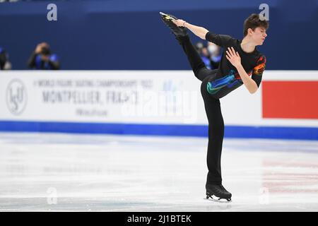 March 24, 2022: Adam Hagara from Slovakia during Mens Short Program ...
