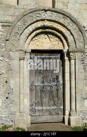 St. Nicholas Church, Barfreston, Kent UK Stock Photo - Alamy
