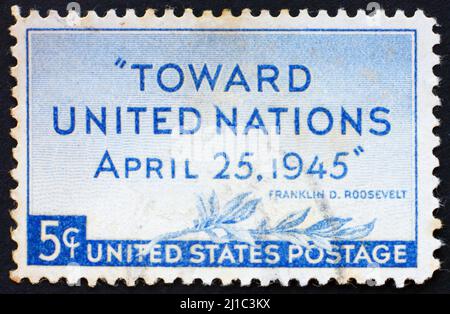 UNITED STATES - CIRCA 1945: stamp printed by United states, shows ...