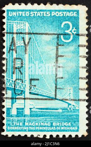 UNITED STATES, CIRCA 1958: A United States Postage Stamp depicting an ...