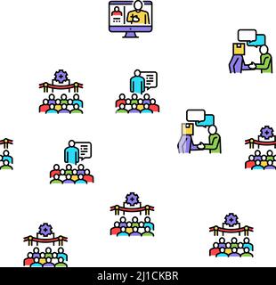 Introduction Speech Vector Seamless Pattern Stock Vector Image & Art ...