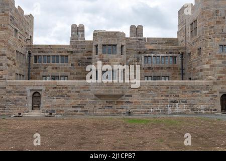Drewsteignton.Devon.United Kingdom.July 31st 2021.View of castle Drogo ...