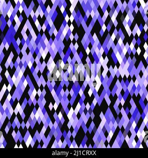Tiny purple geometric mosaic pixel grid seamless pattern. Modern square ...