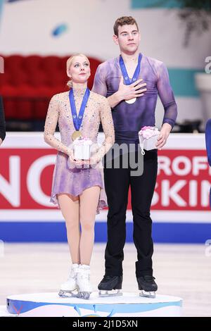 Pairs Awards, Alexa KNIERIM & Brandon FRAZIER (USA), first place, Riku ...