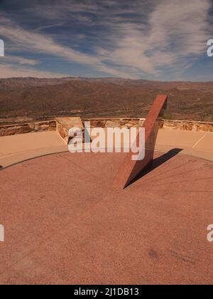Sunset Point Rest Area Sundial memorial. Arizona. USA Stock Photo - Alamy