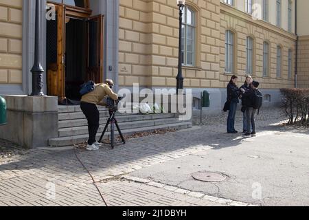 Two young teachers killd in Malmø, Sweden Stock Photo - Alamy